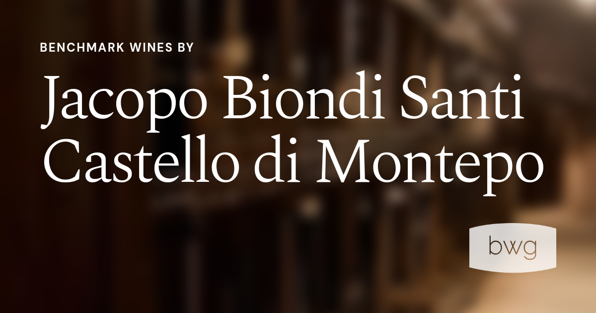 Jacopo Biondi Santi Castello di Montepo Wines | Benchmark Wine Group